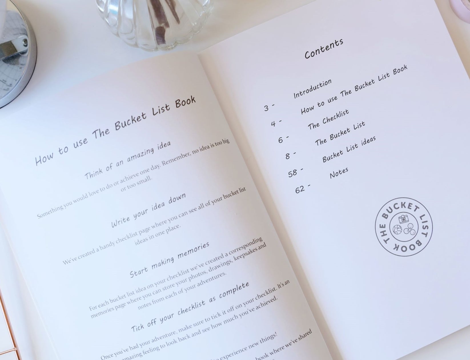 THE BUCKET LIST BOOK - HARDCOVER PINK PREMIUM – The Bucket List Book
