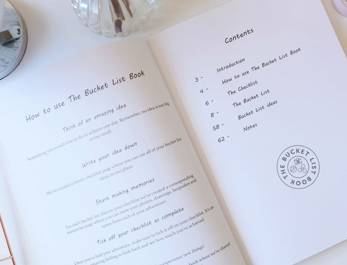 THE BUCKET LIST BOOK - HARDCOVER PINK PREMIUM – The Bucket List Book